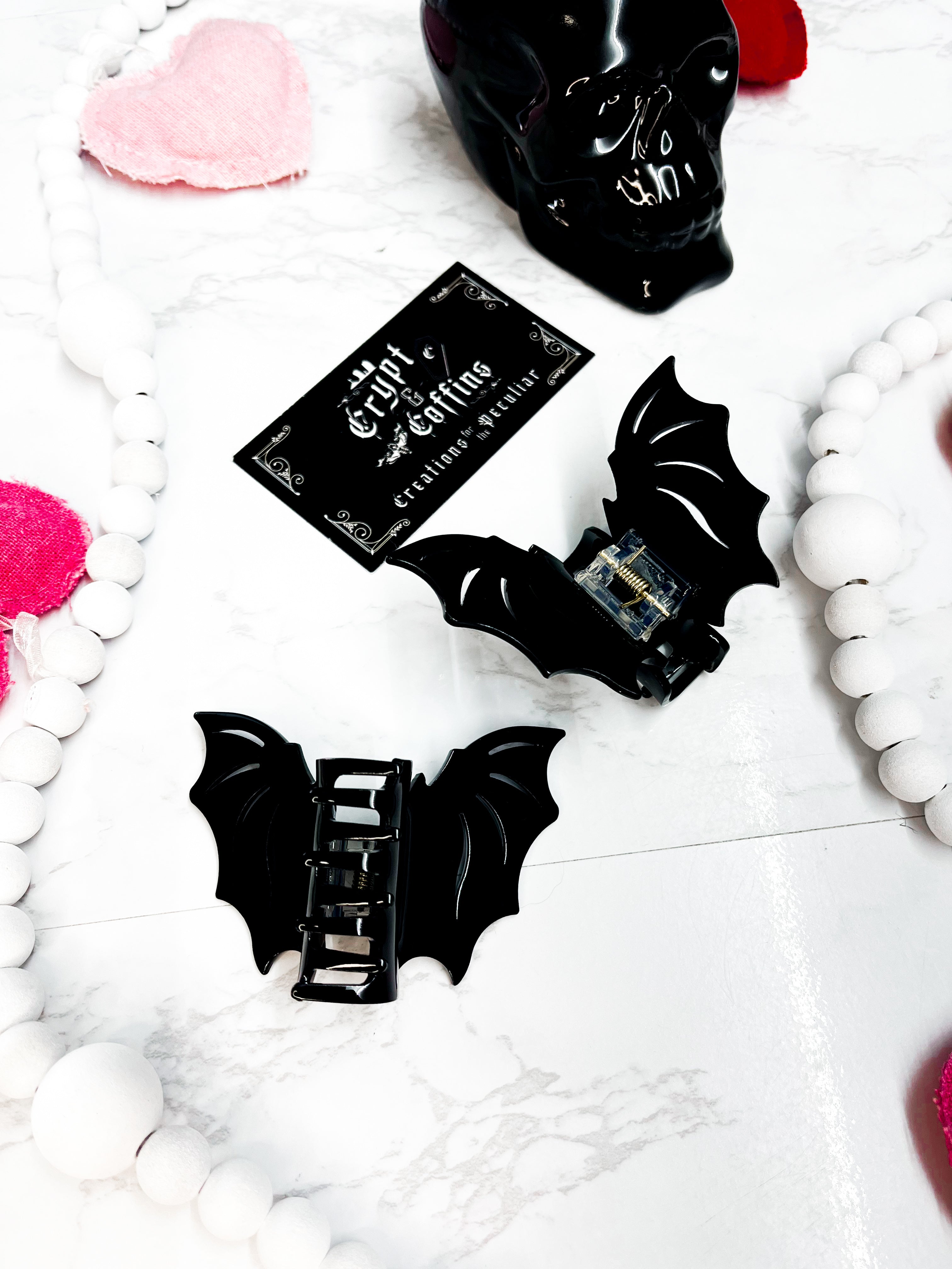 Black Bat | Claw Hair Clip – Crypt and Coffins
