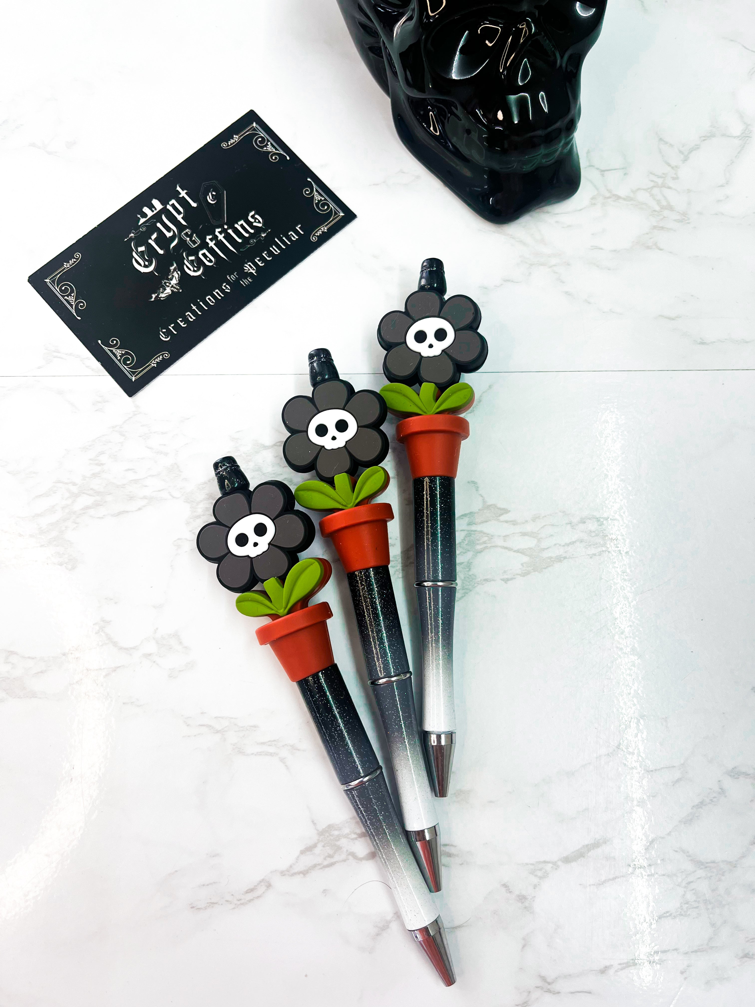Pot Plant of Death | Beaded Pen – Crypt and Coffins