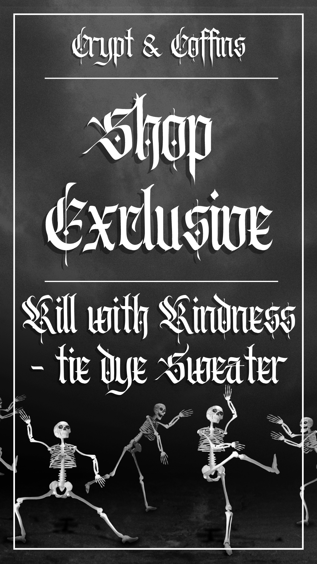 Shop Exclusive - Kill With Kindness | Tie Dye Crewneck Sweater – Crypt ...